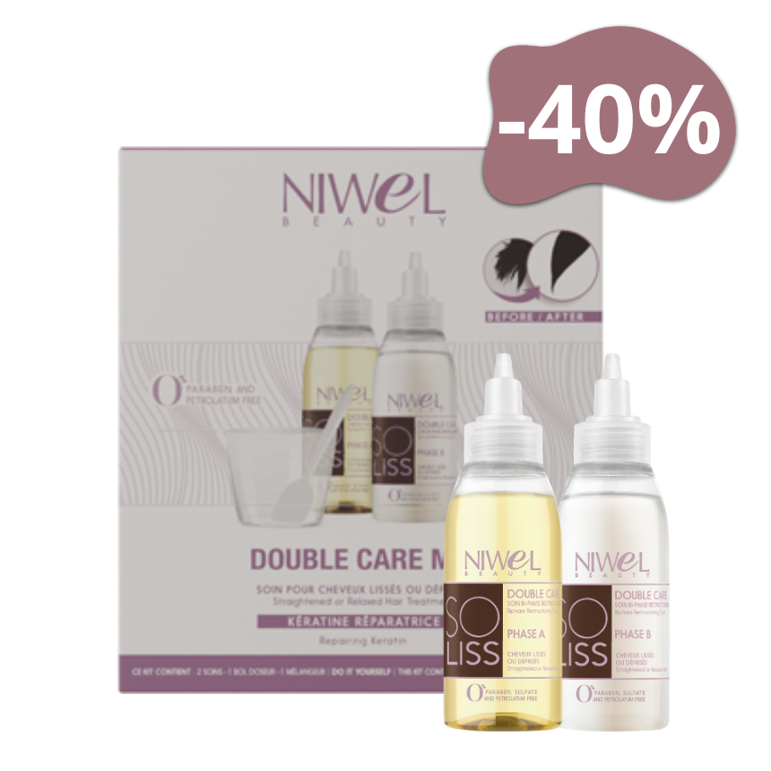 Traitement réparateur cheveux Double Care mix - Niwel Beauty